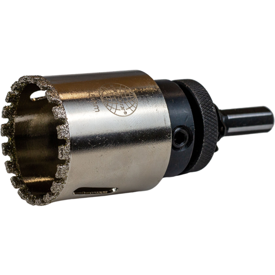 Glasbohrer Ø45mm inklusive Halter - ZIEH-FIX®
