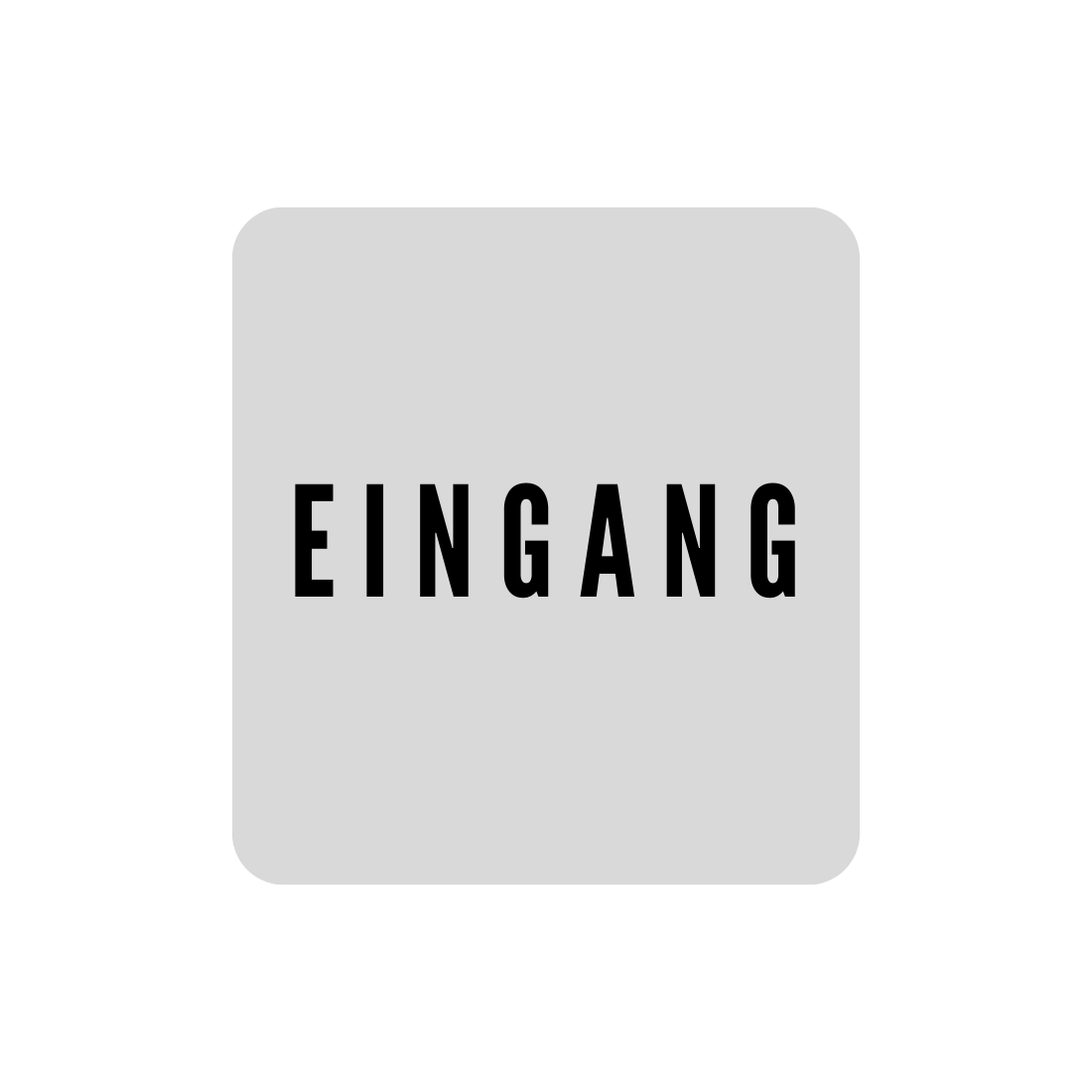 Hinweisschilder mit Symbol Eingang